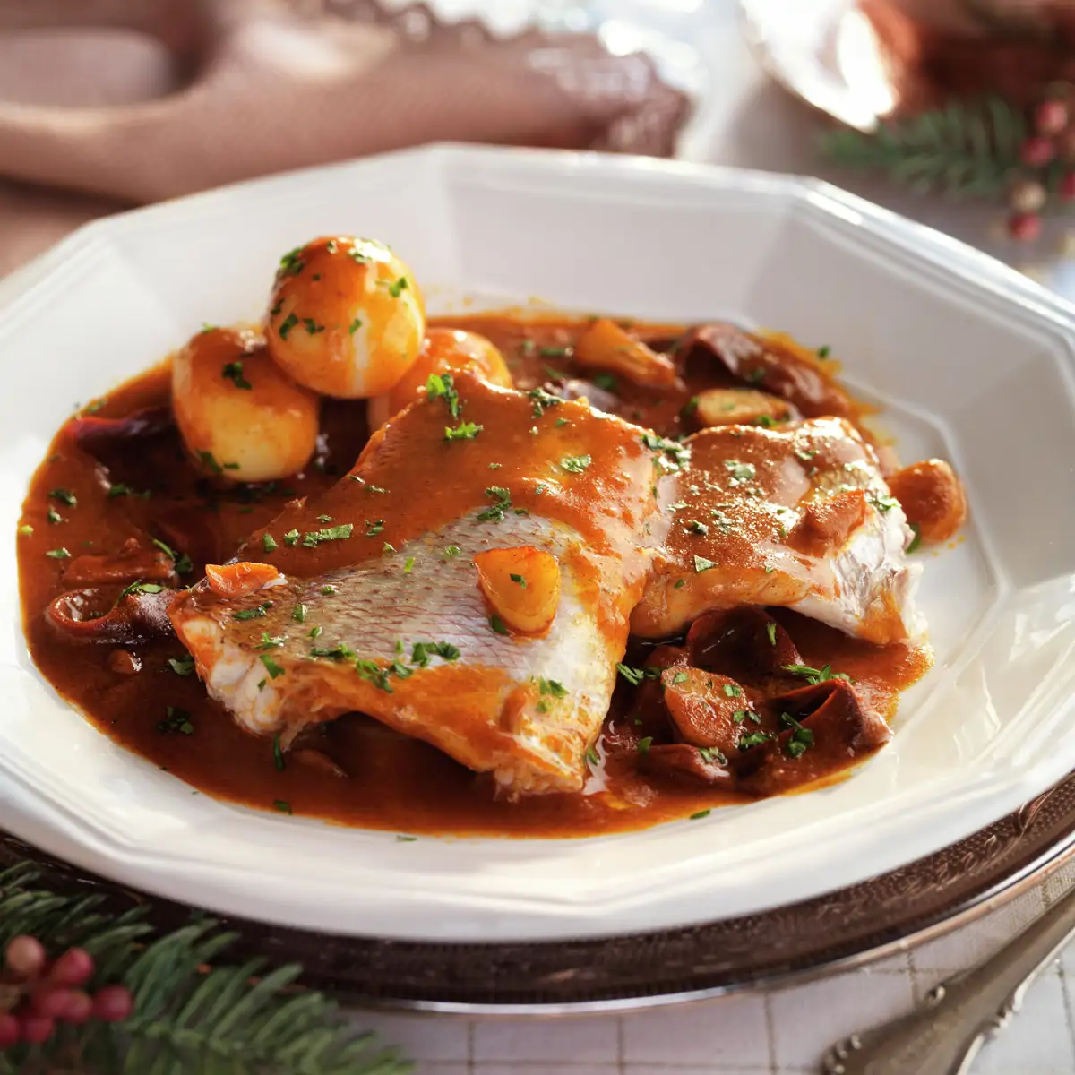 Besugo a la riojana, un pescado con sabor de lujo para estas navidades