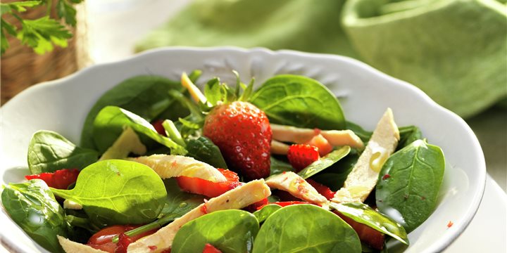 Ensalada De Espinacas Y Fresas