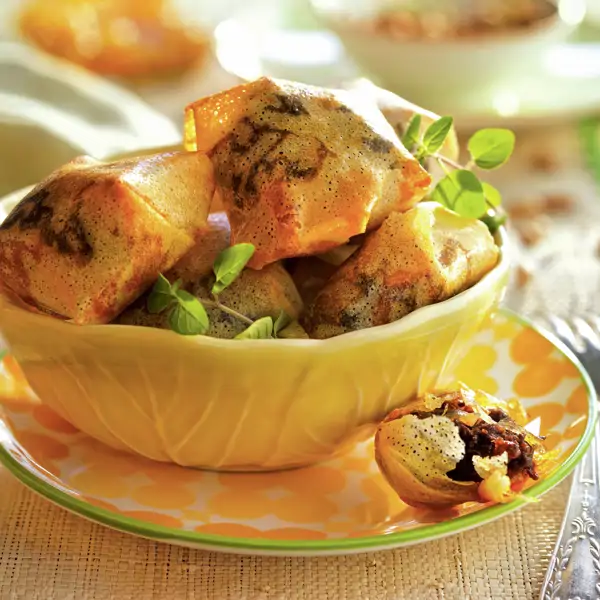 Abanicos de pasta filo con crema de pistacho: el postre fácil y ...