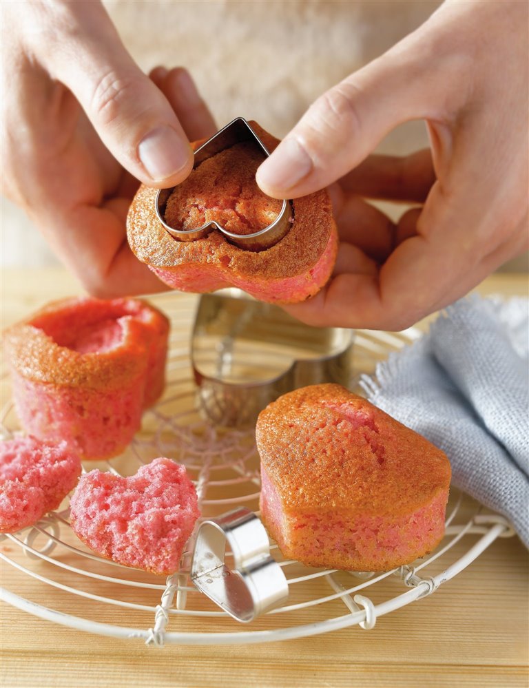 San Valentín: receta fácil de cupcakes en forma de corazón