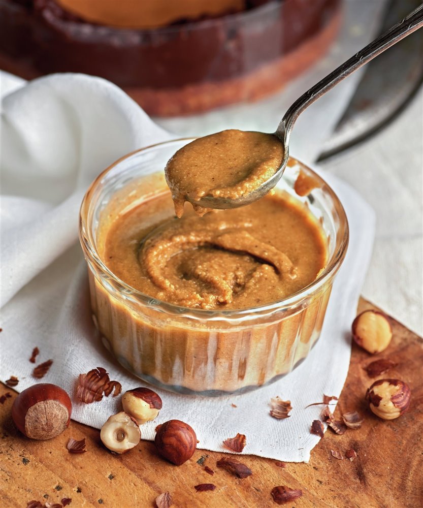 Tarta de chocolate con praliné de avellanas