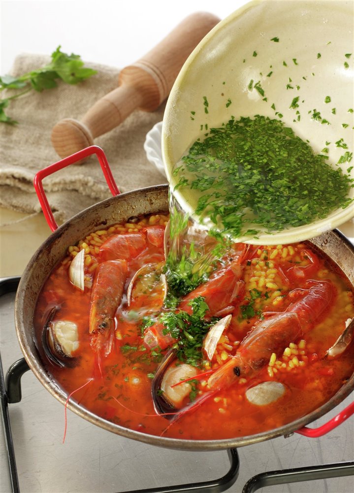 Paella clásica de marisco