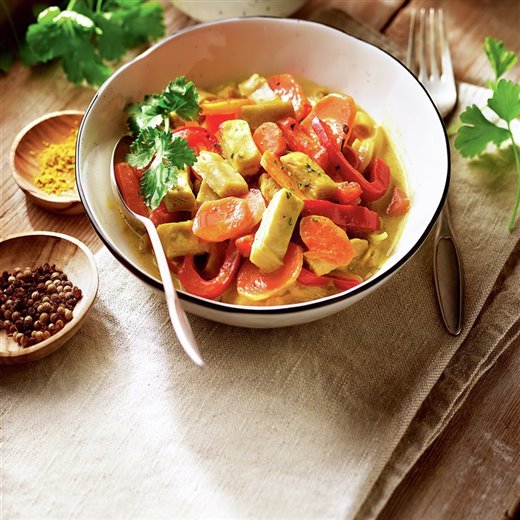 Quorn al curry de coco