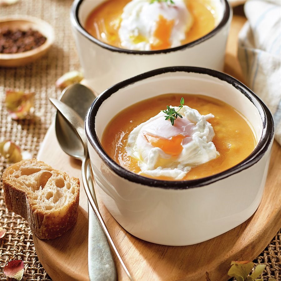 Crema De Calabaza Al Curry Con Huevo Poché Lecturas