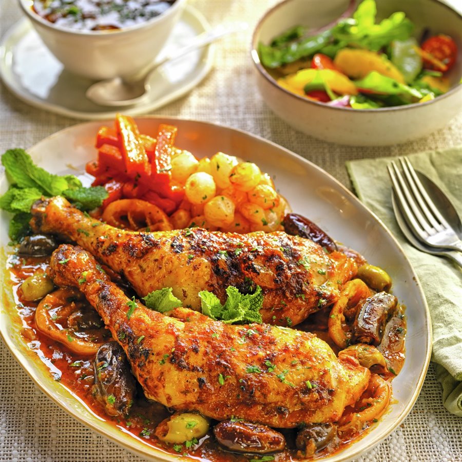 Pollo al estilo marroquí