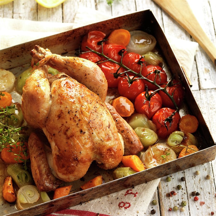 "Pollo colgado": el truco viral para hacer el pollo al horno más jugoso ...