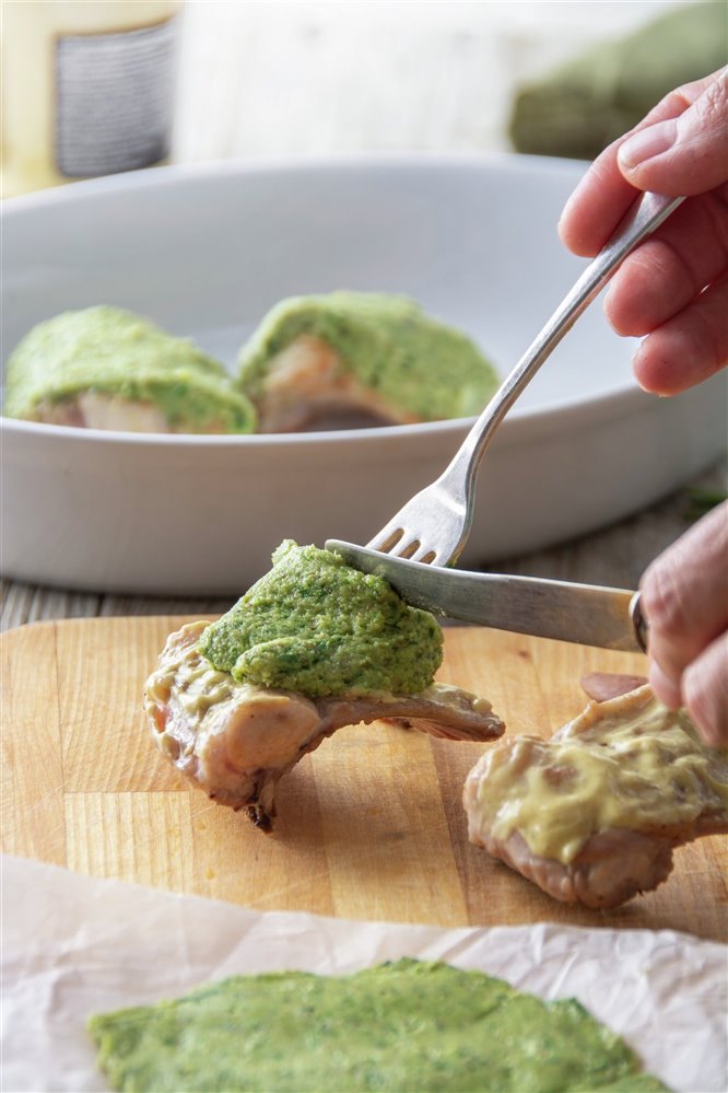 Conejo a las finas hierbas