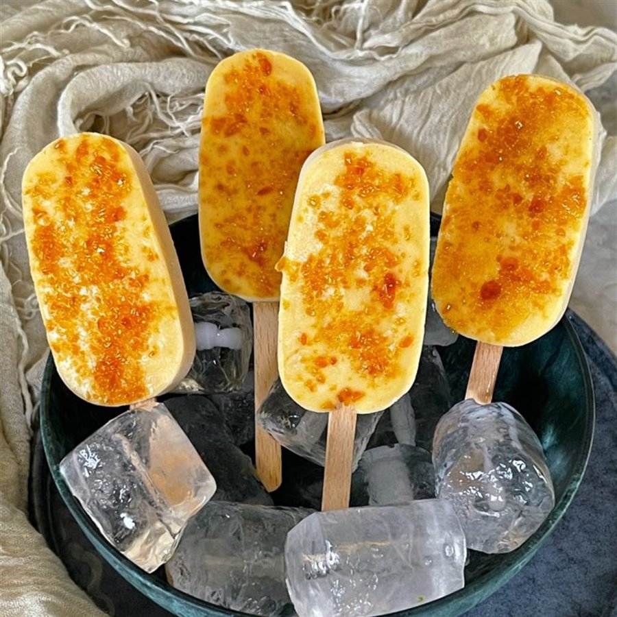 Exquisitos helados de crème brûlée con 5 ingredientes (con vídeo)