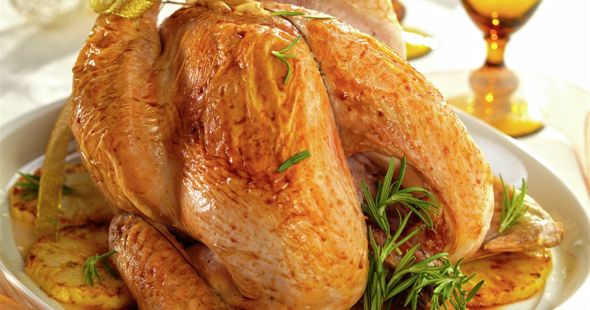 Pava rellena con piña