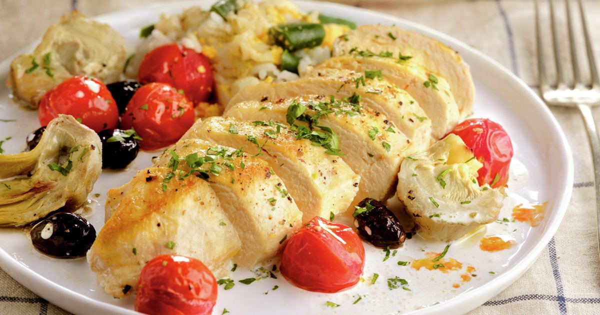 Pechugas al horno con guarnición