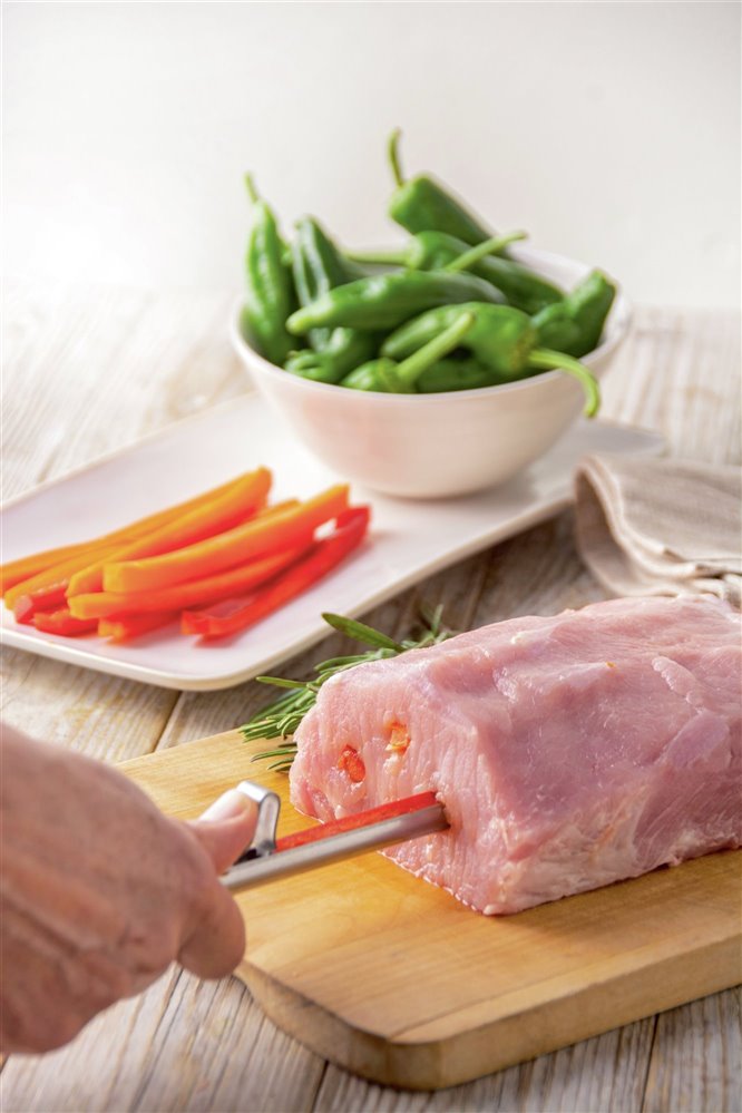 Lomo de cerdo mechado