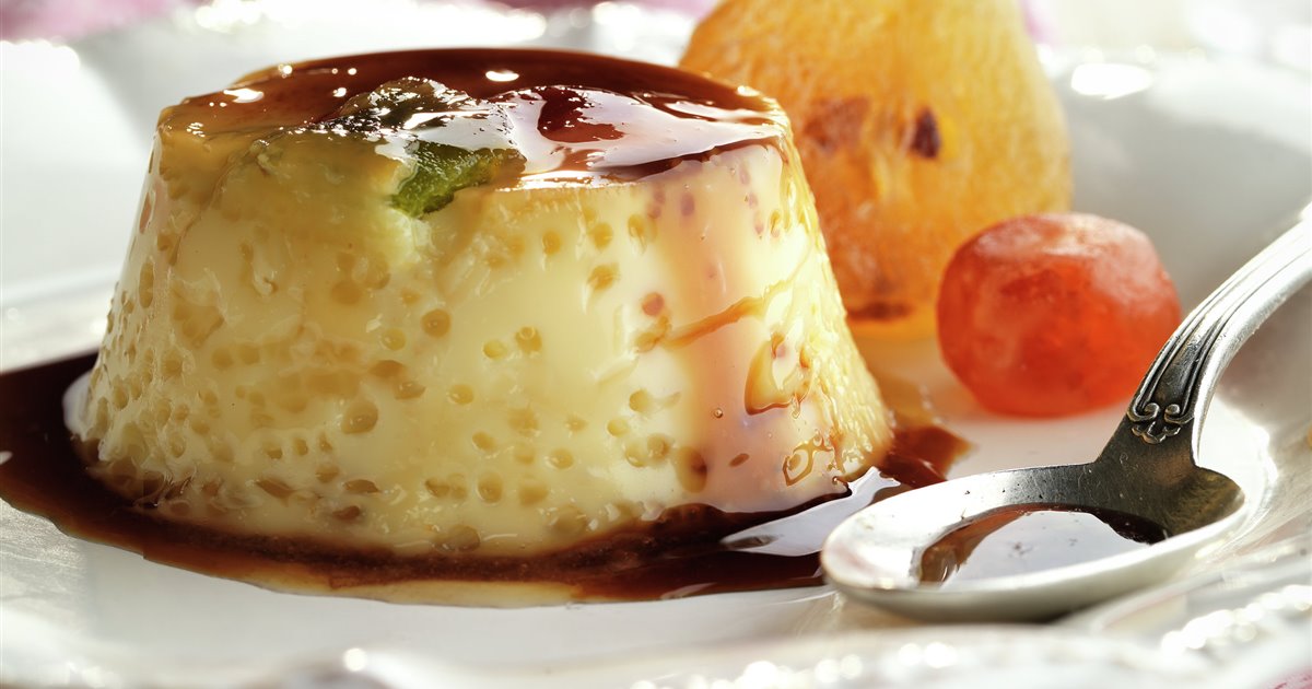 Flan de huevo casero con frutas confitadas, la receta de la abuela ...