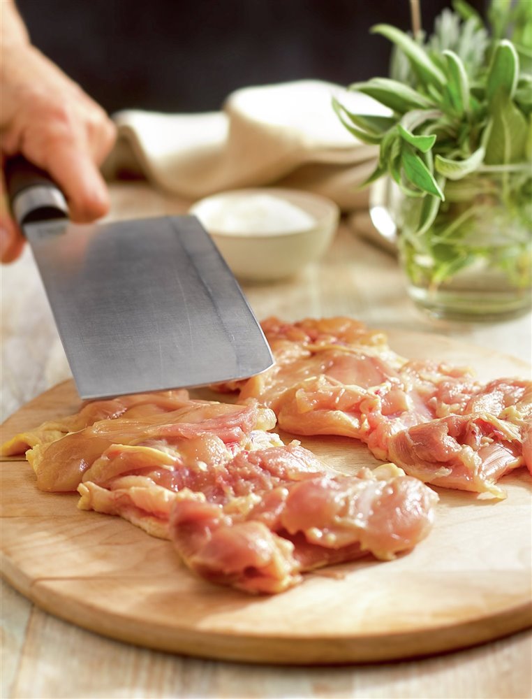 Contramuslos de pollo con beicon y queso