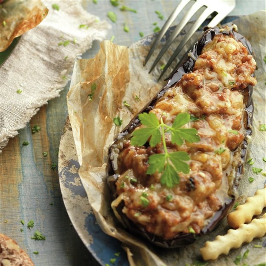 Berenjenas rellenas de Raquel Meroño, un plato único fácil y saludable