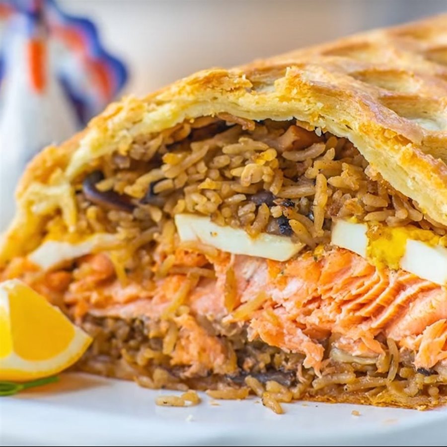 Coulibiac, el pastel de salmón ruso que triunfa en Navidad (con vídeo ...