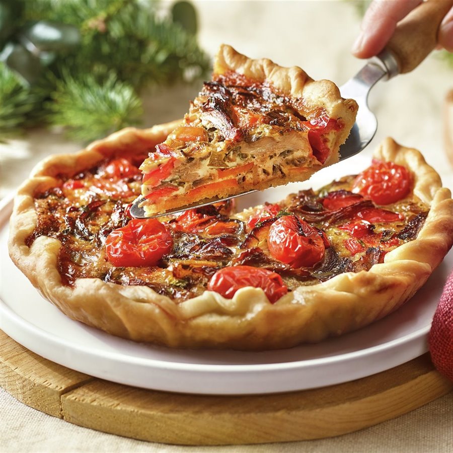 'Croustade' de verduritas y tomates cherry