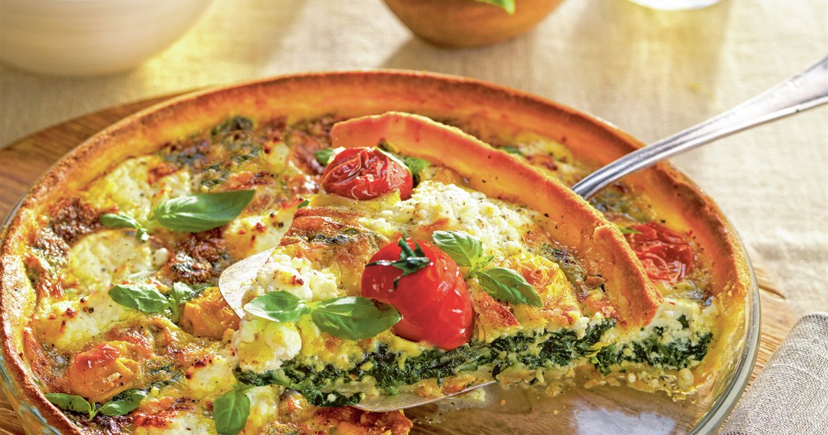 Quiche de ricotta y espinacas