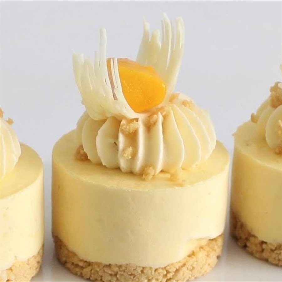 Cheesecakes mini de mango, un postre sin horno súper refrescante (con ...