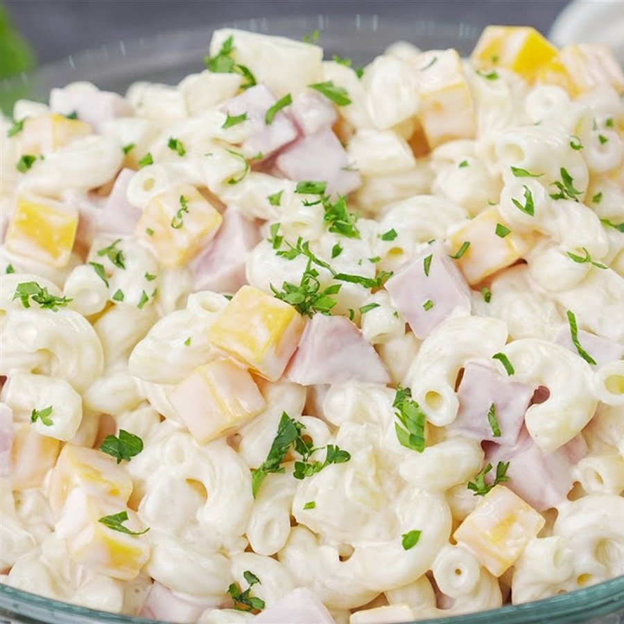 Ensalada de coditos hawaiana, plato frío para el verano ¡en minutos ...