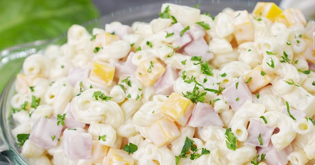Ensalada de coditos hawaiana, plato frío para el verano ¡en minutos ...