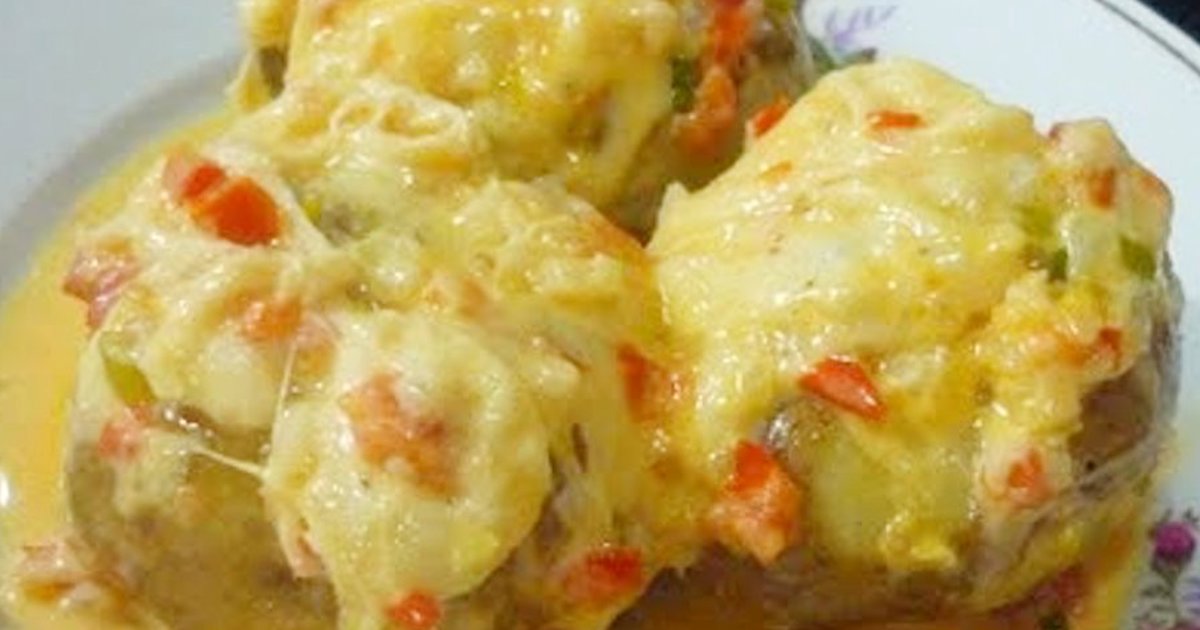 Papas chorreadas, receta colombiana fácil, rápida y cremosa (con vídeo)