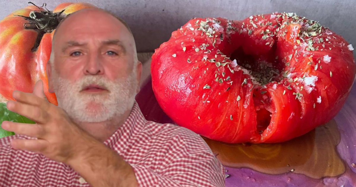 El truco infalible del chef José Andrés para pelar un tomate ¡en 3 ...