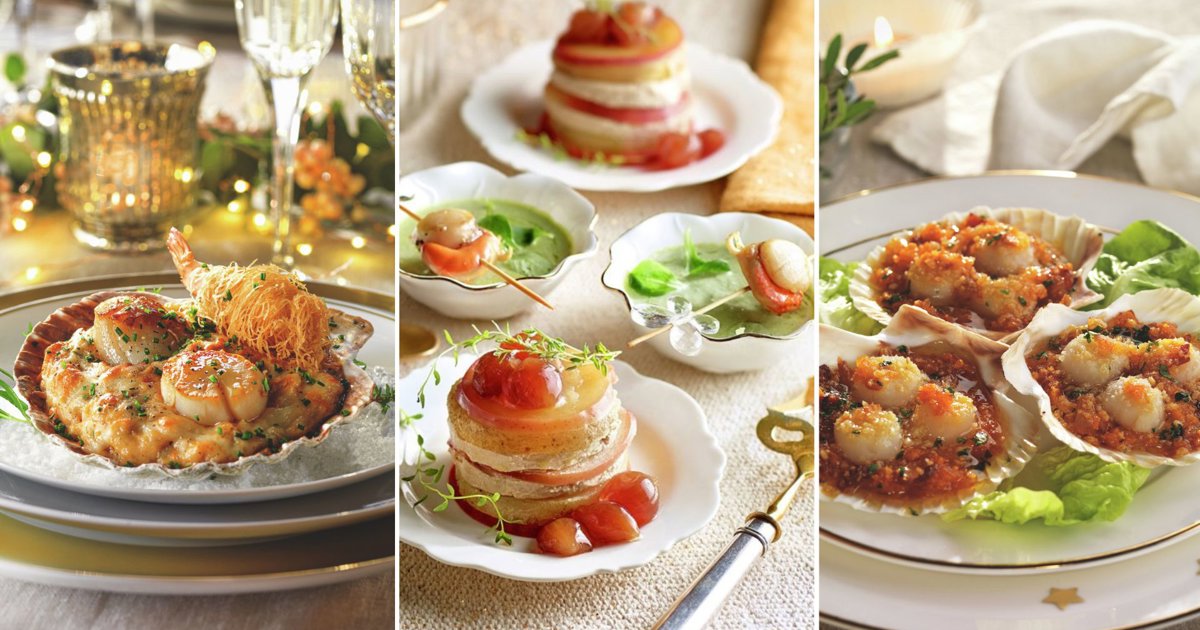 6 recetas creativas para preparar vieiras en tu cena de Nochevieja