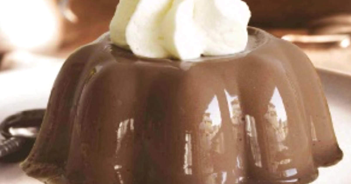 Flan de chocolate fácil con nata montada, receta de la abuela para ...