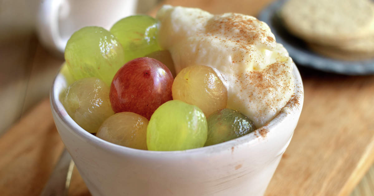 Uvas con crema de mascarpone, un postre delicioso y facilísimo para ...