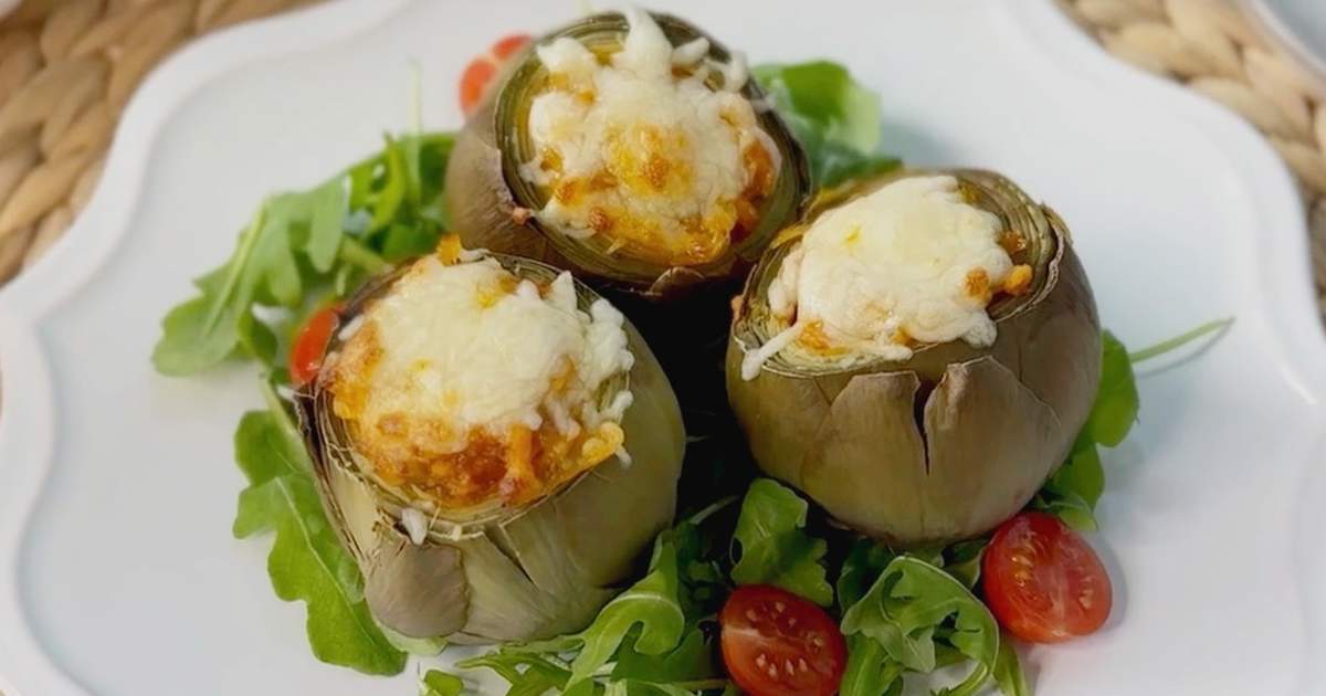 No parece fácil, pero lo es: la receta saludable de alcachofas rellenas ...