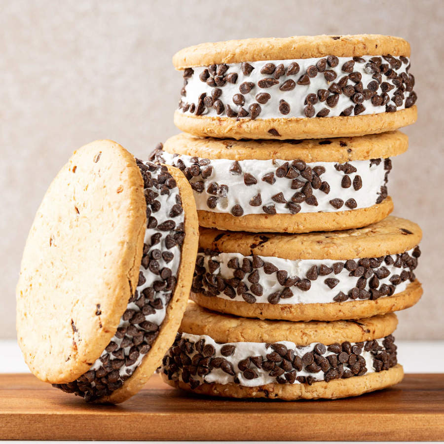 Sándwiches helados de galleta maría, con helado casero, fáciles y ...