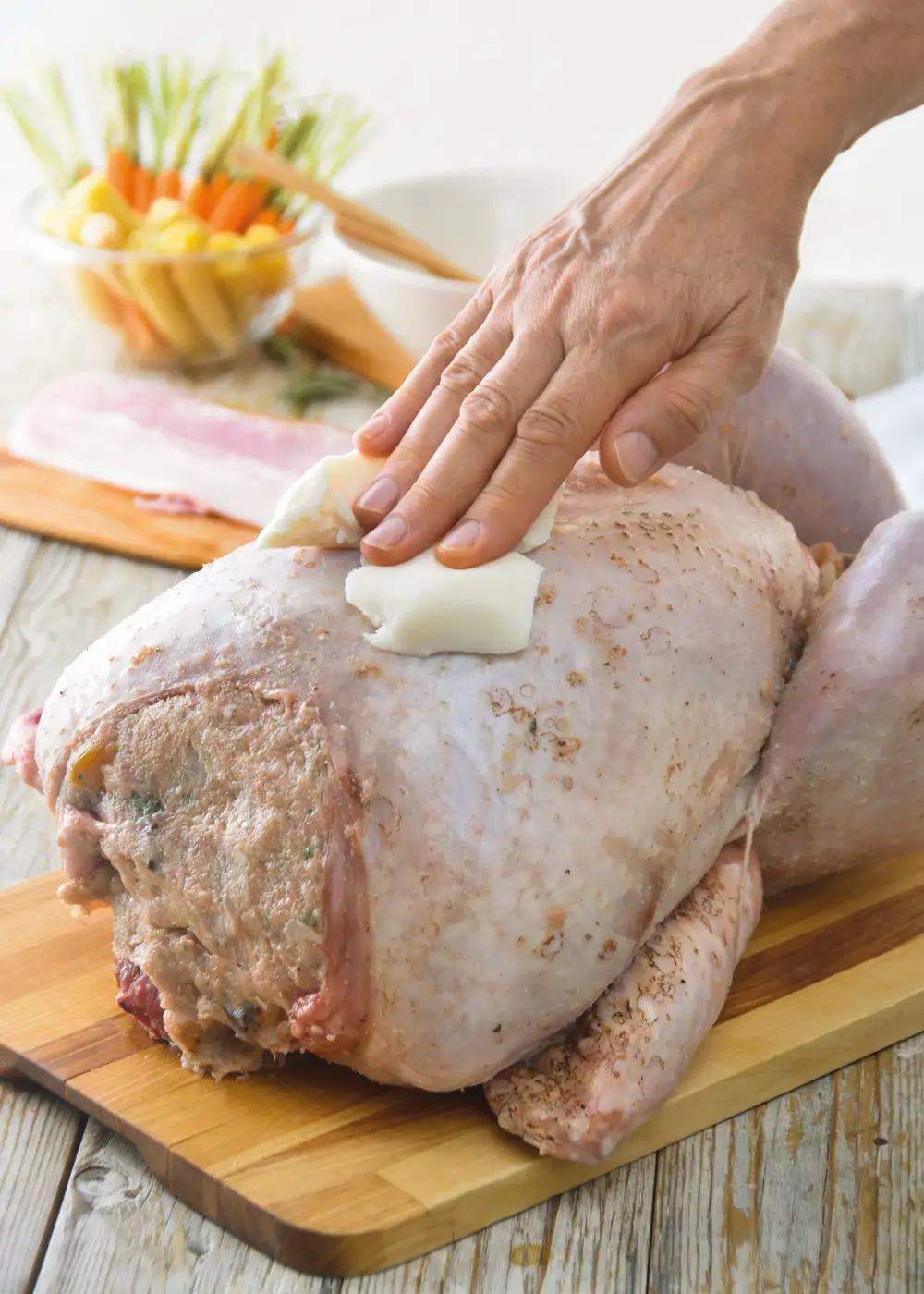Pavo relleno con cobertura de beicon: una receta ideal para lucirte en ...