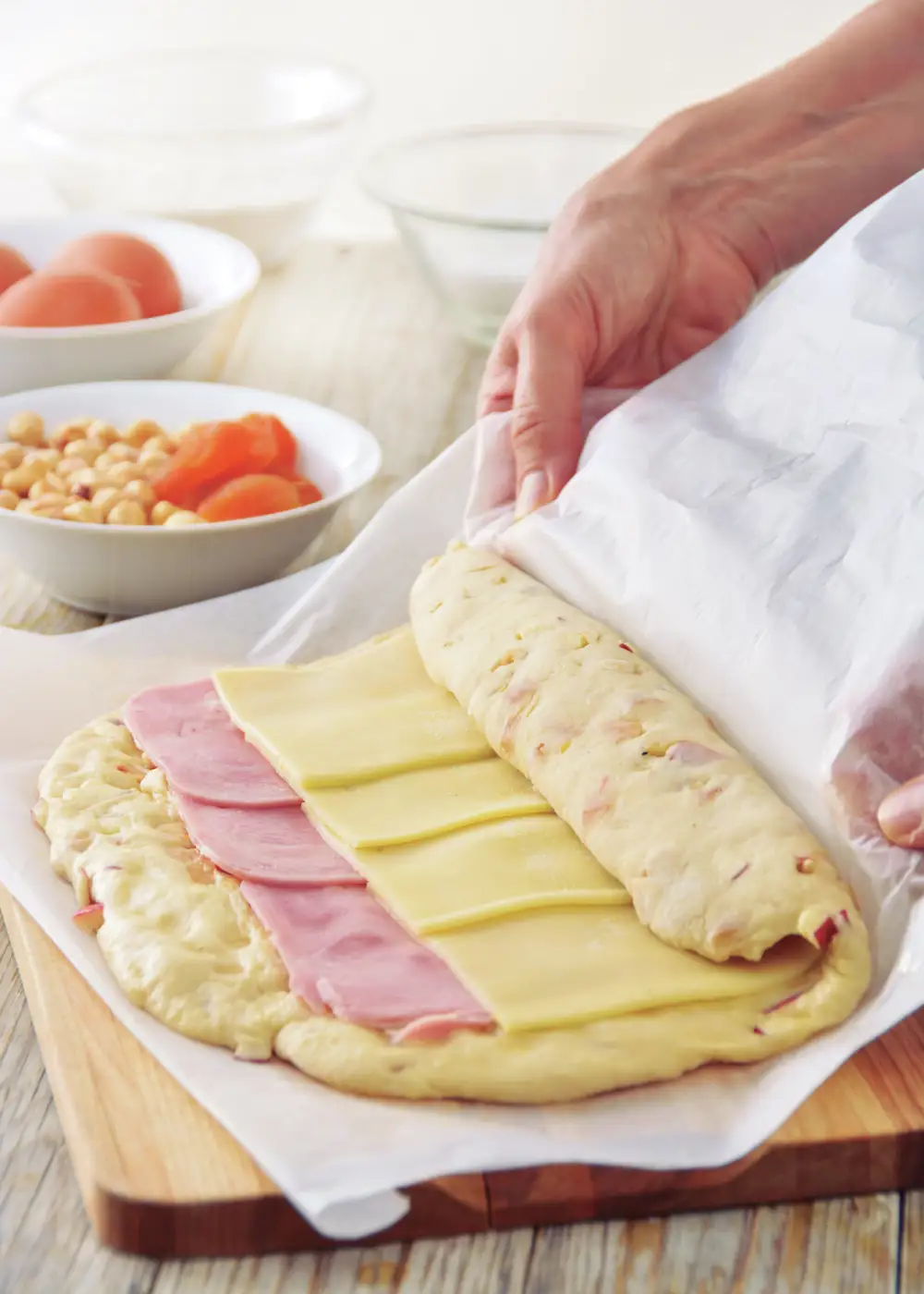 Brioche salado relleno de queso y jamón de York: la receta ideal como almuerzo, cena, desayuno o ...