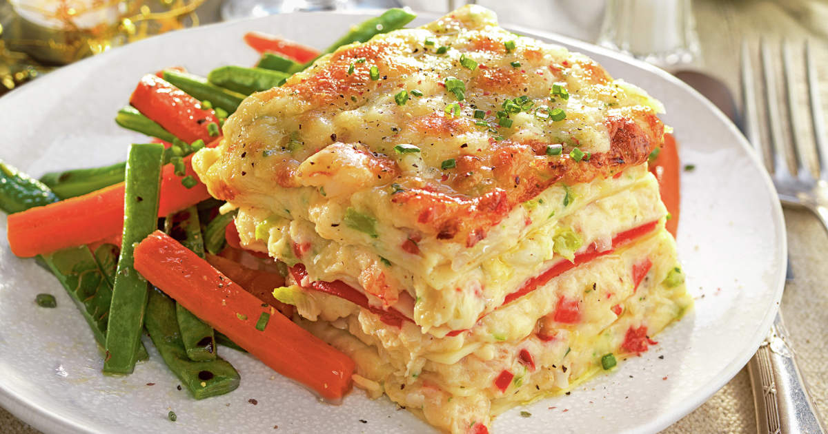 Lasaña de merluza y gambas, una receta exquisita y fácil para tus mesas ...
