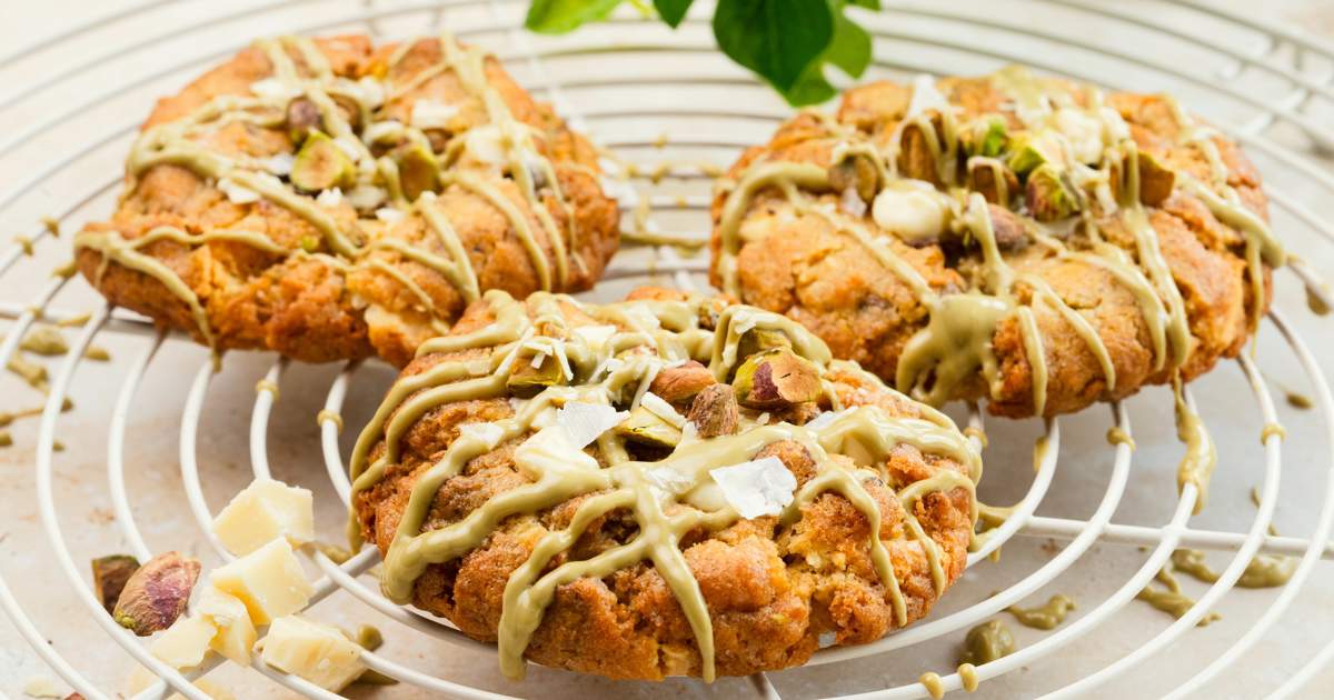 Las mejores crumble cookies que he probado en mi vida: de pistacho y ...