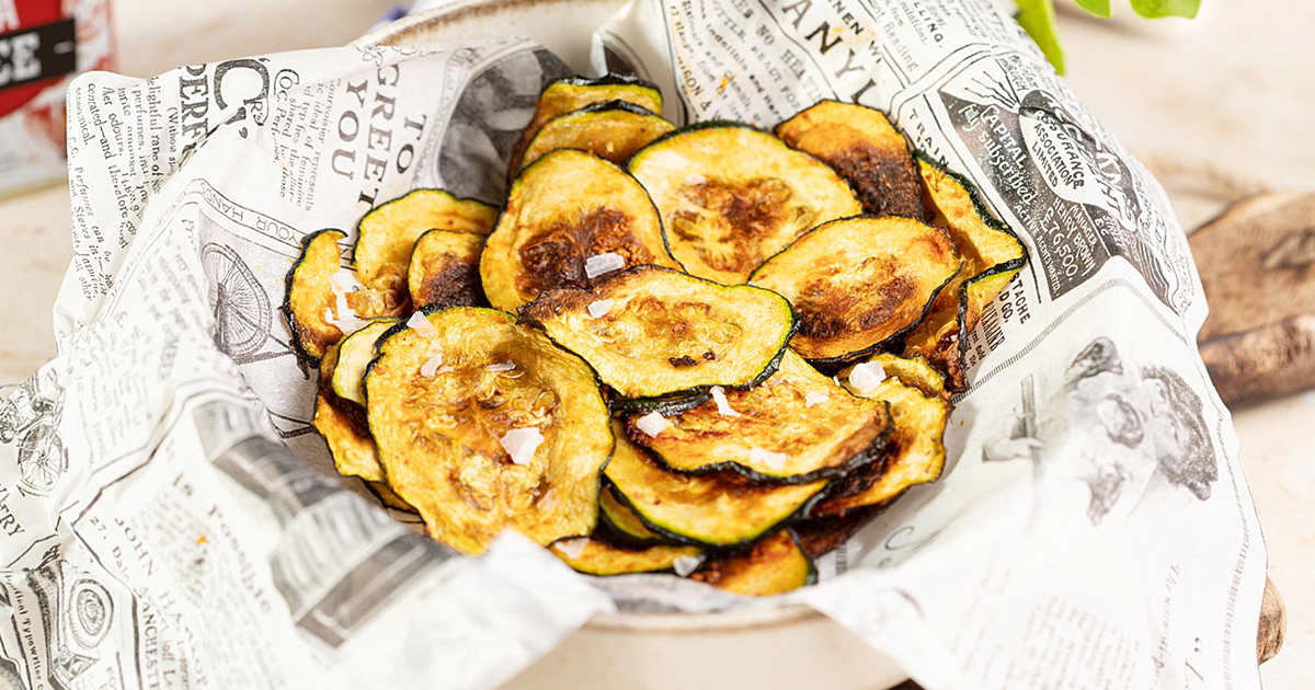 Chips de calabacín en la airfryer: el snack saludable que cambiará tus ...