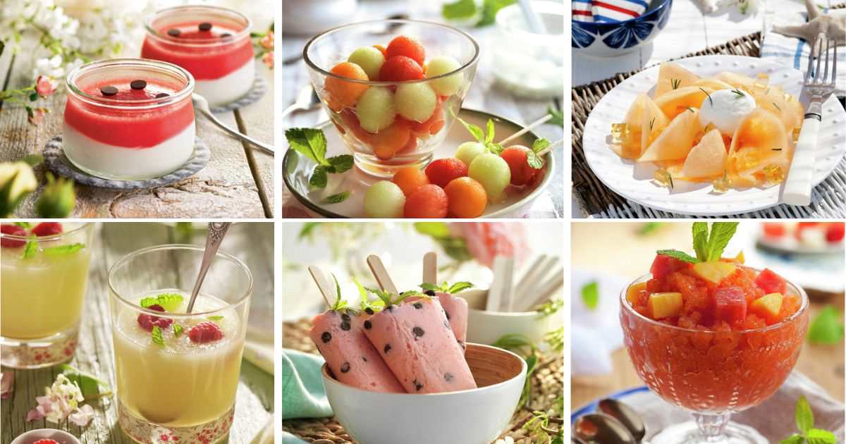 Postres con melón y sandías: 12 recetas refrescantes, perfectas para verano