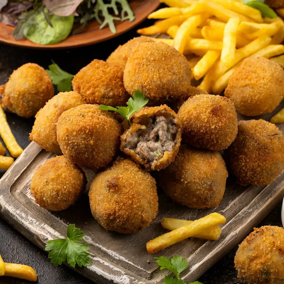 Bitterballen: las croquetas de carne crujientes típicas de Holanda que ...