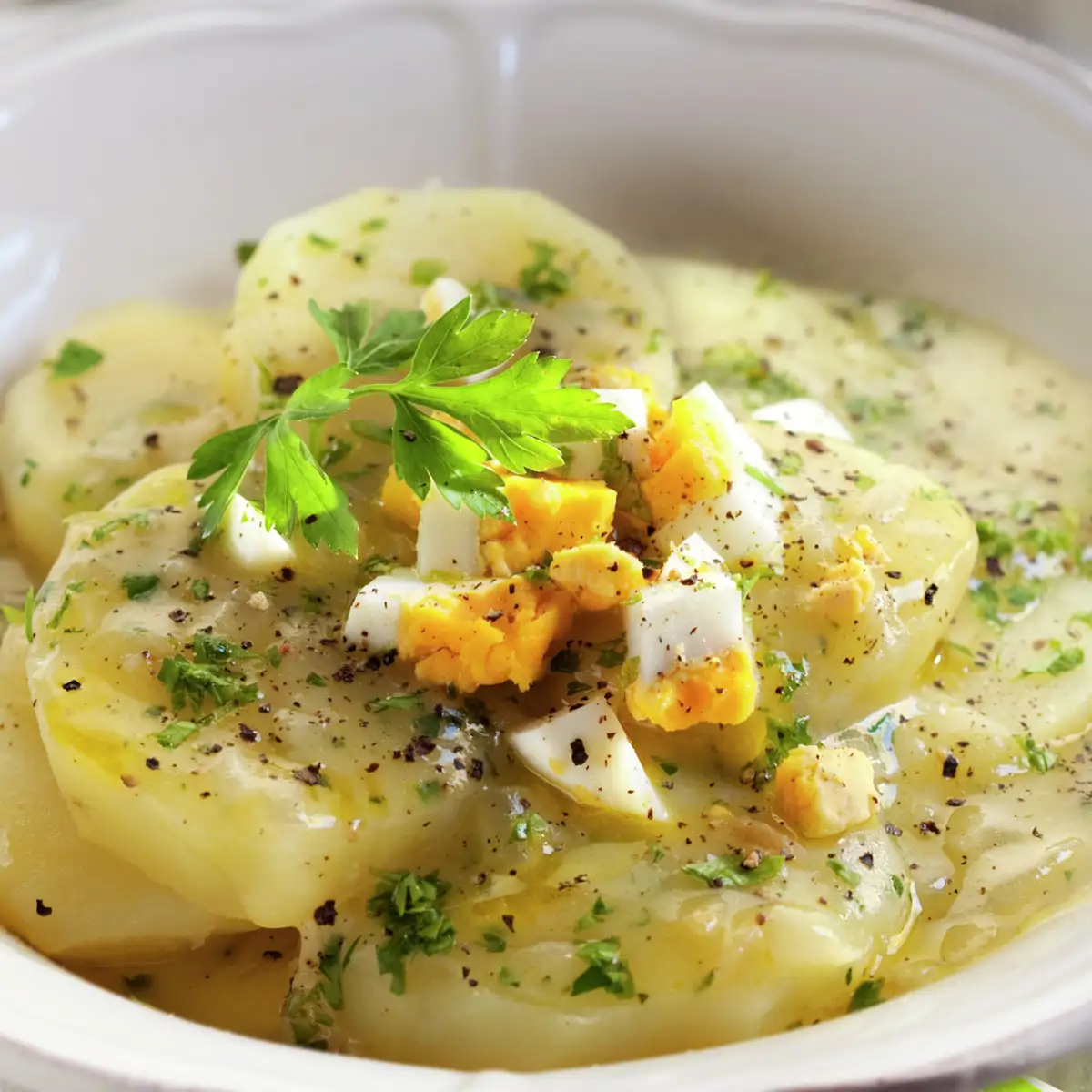 Patatas en ajopollo con huevo, un plato humilde que sabe a gloria