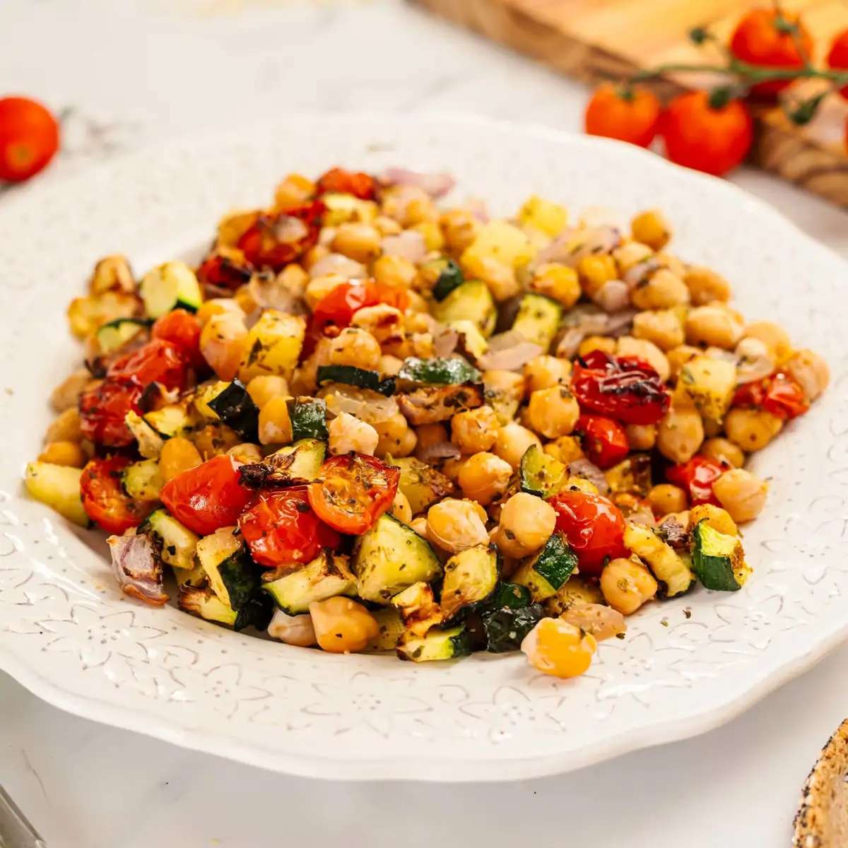 Garbanzos con verduras en airfryer: una comida saludable y completa en ...