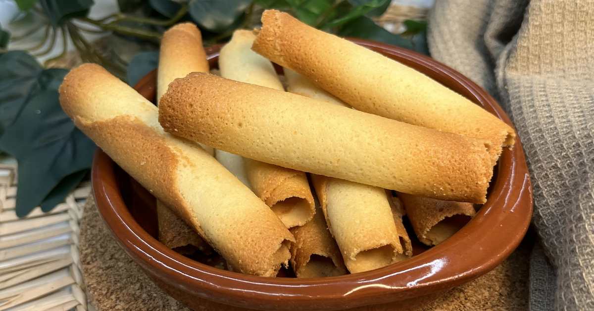 Barquillos caseros, dulces tradicionales fáciles y crujientes