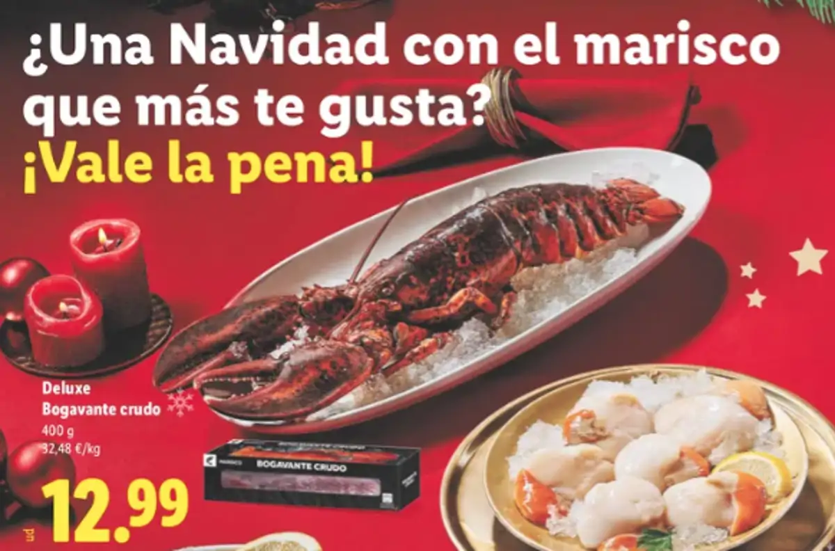El bogavante de Lidl que te solucionará el menú navideño por solo 12,99€