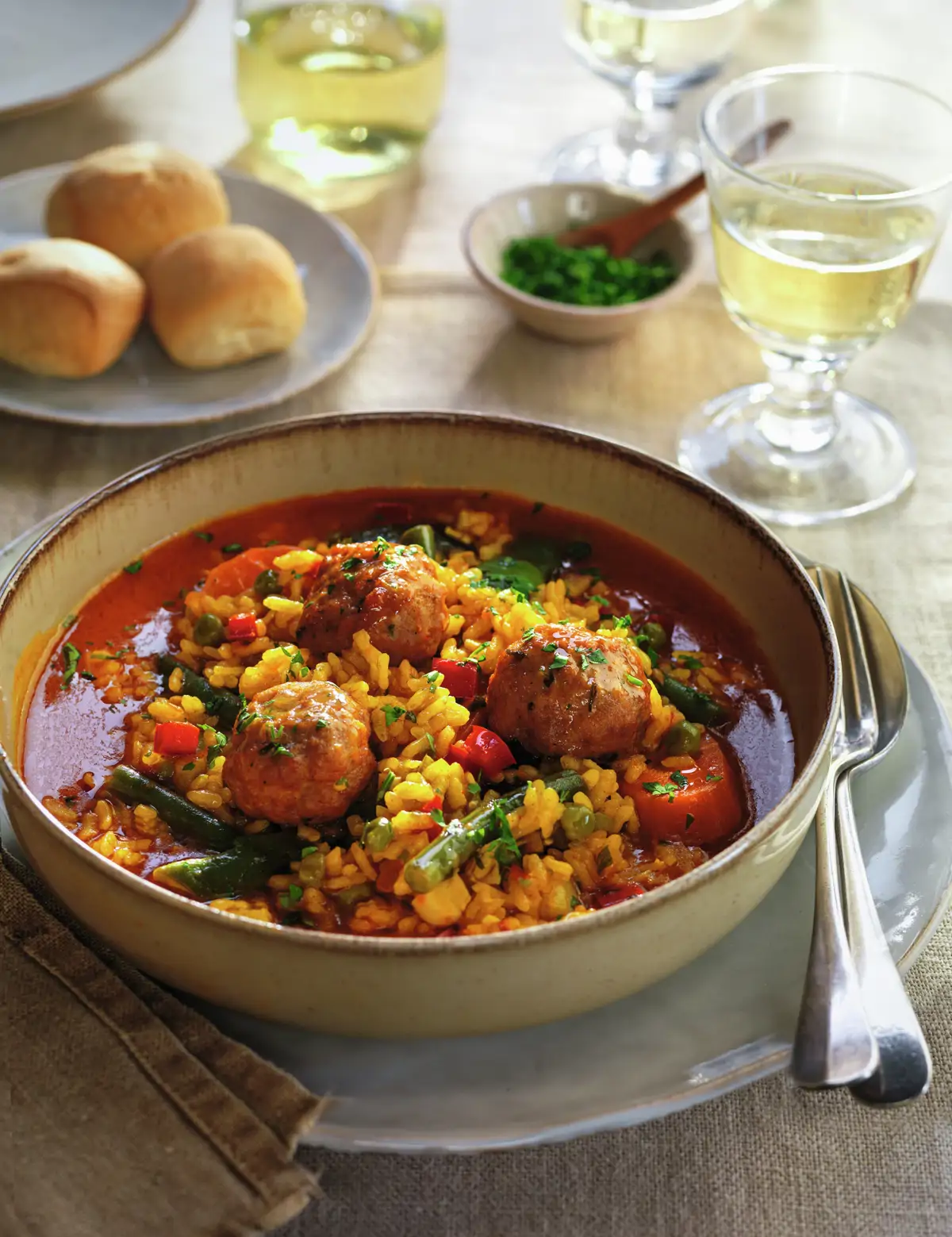 El arroz caldoso con carne y verduras de David de Jorge