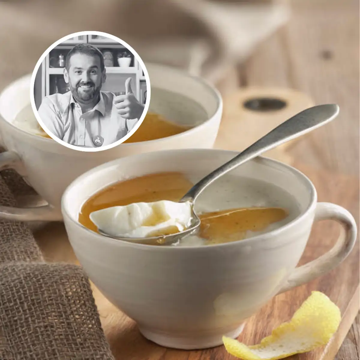 La cuajada con miel del chef David de Jorge