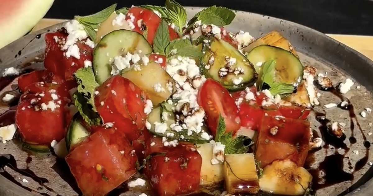 Andrés Gallegos, chef: "Con sandía, 1 lata de palmitos, tomates cherry ...